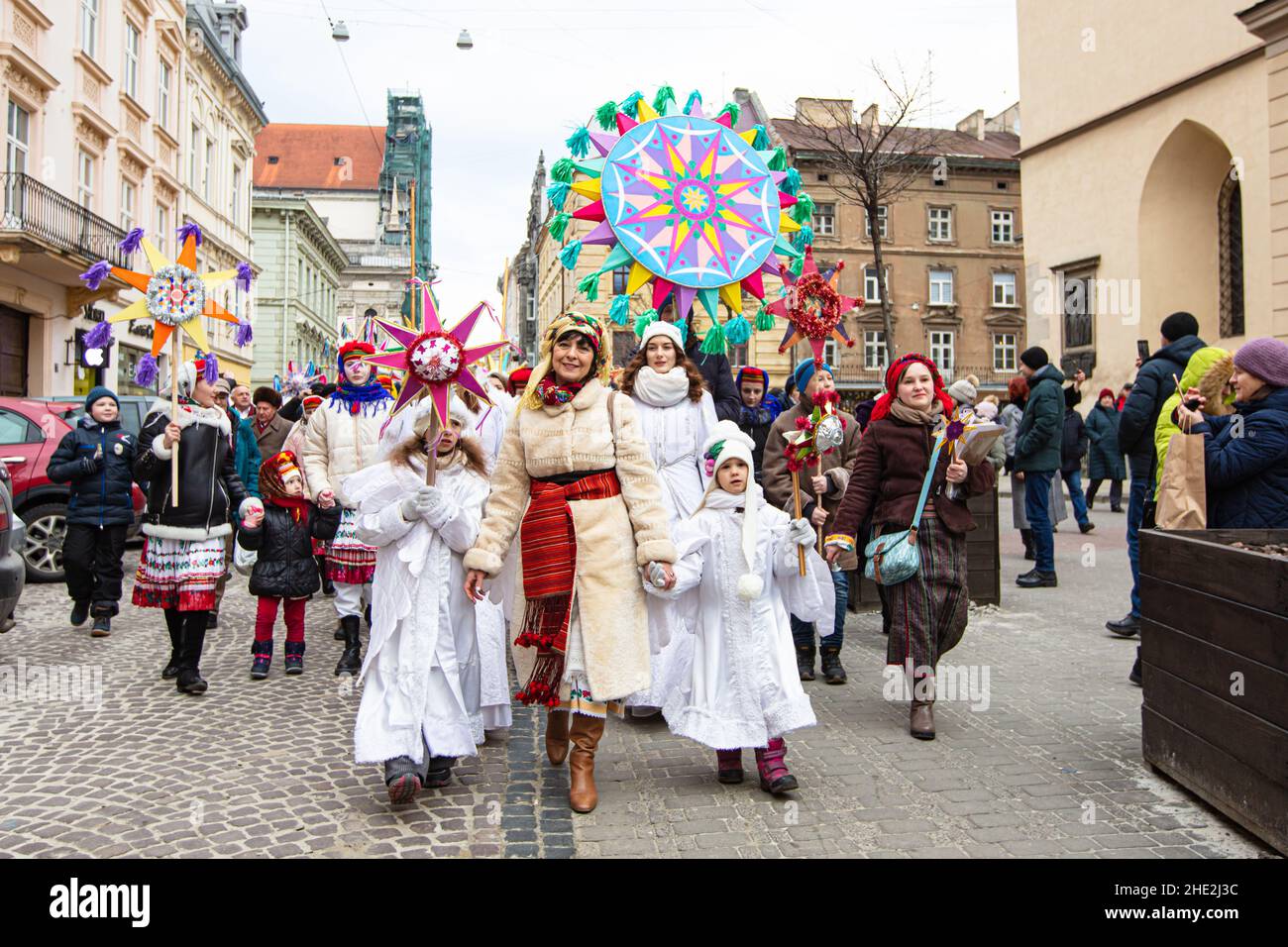 Lviv, Ukraine - January 8, 2022: Celebration of Orthodox Christmas in ...