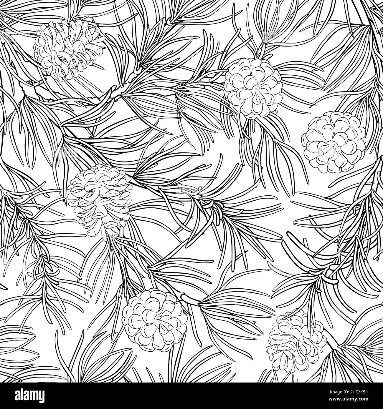 pine pattern vector Stock Vector Image & Art - Alamy