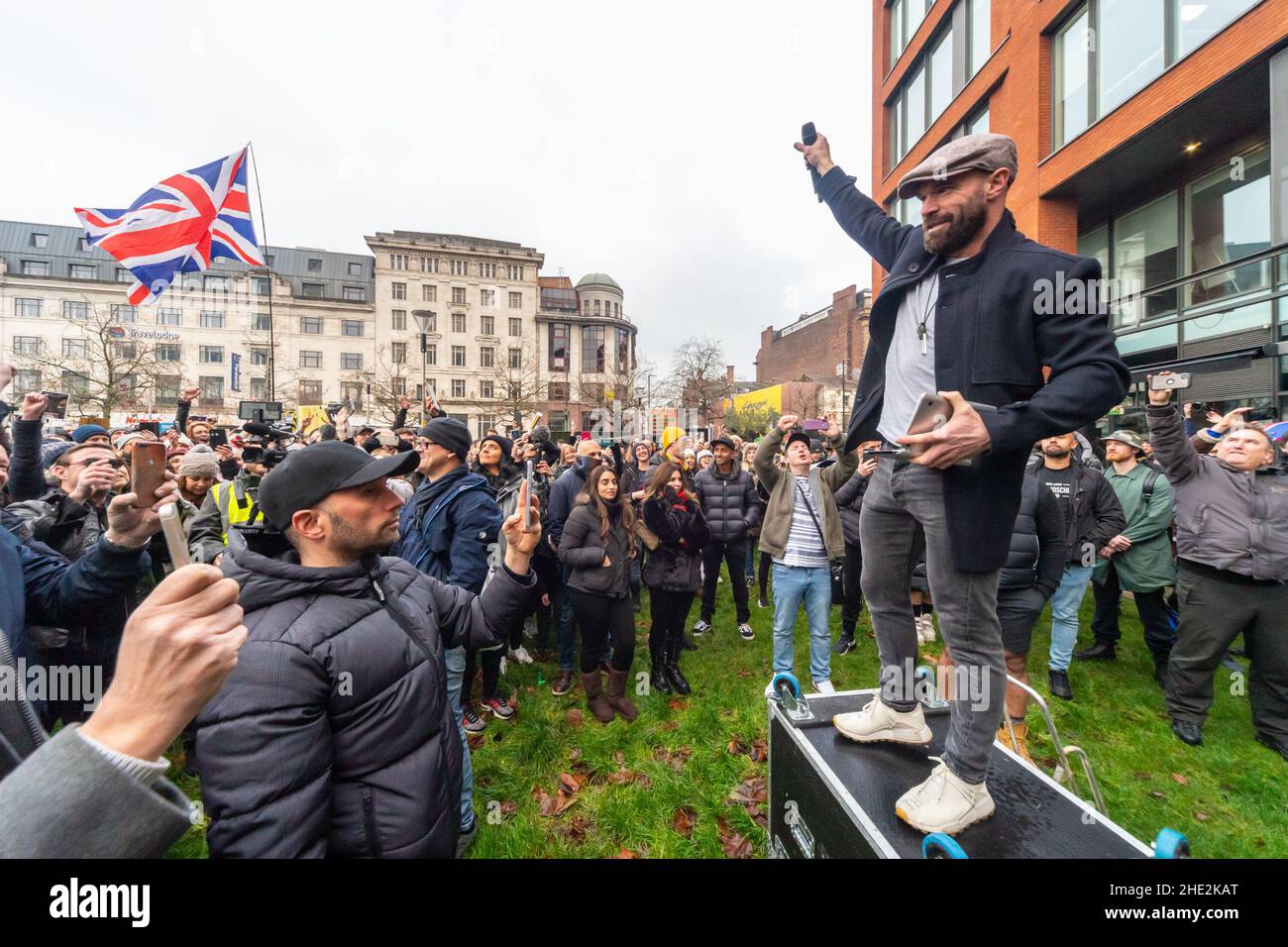England anti lockdown protests hi-res stock photography and images - Alamy