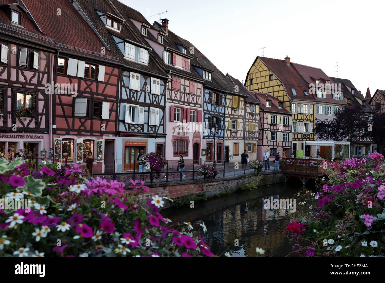 Summer evening in Colmar, Alsace, France Stock Photo - Alamy