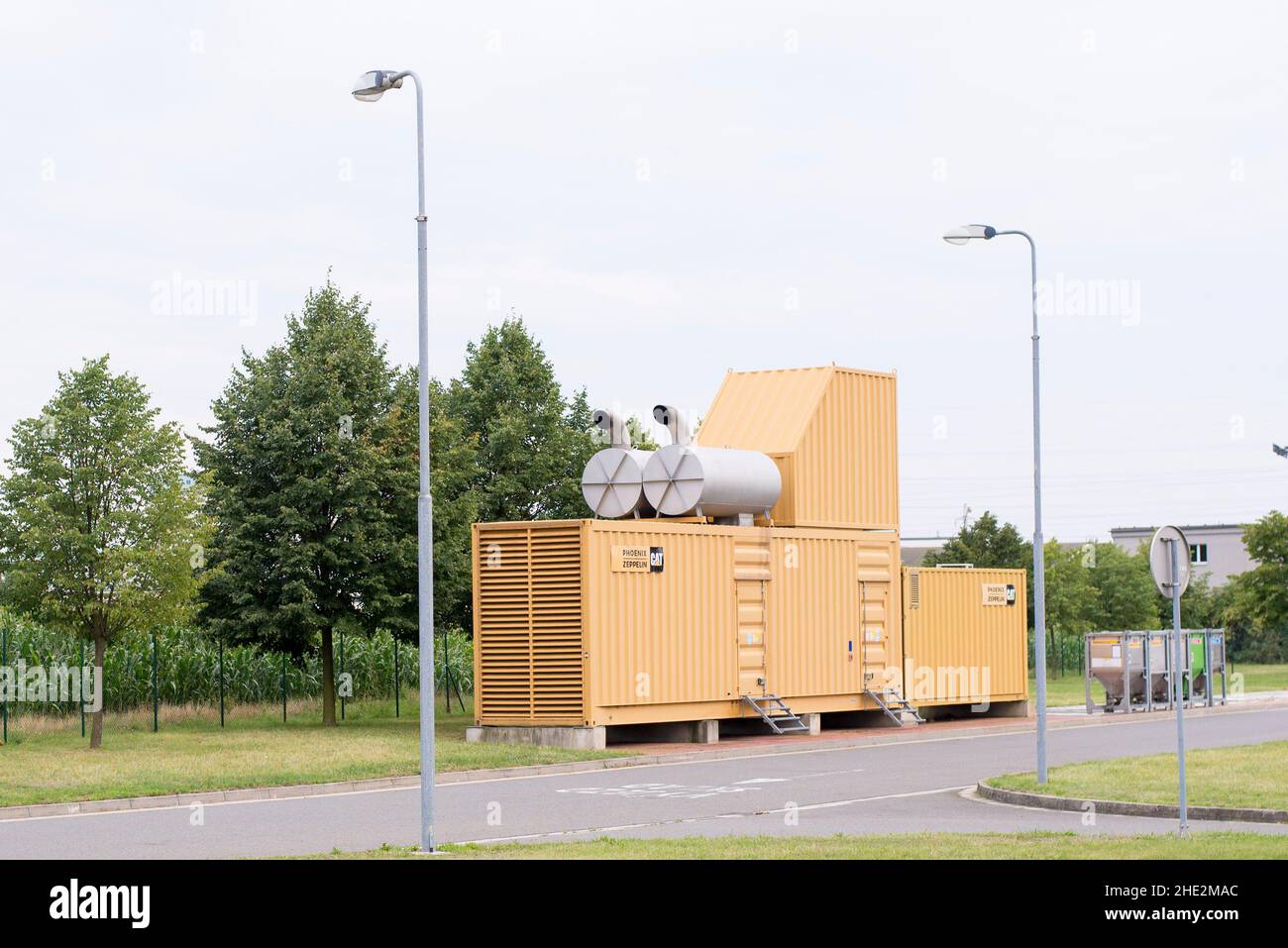 Heavy industrial diesel generator set Stock Photo - Alamy