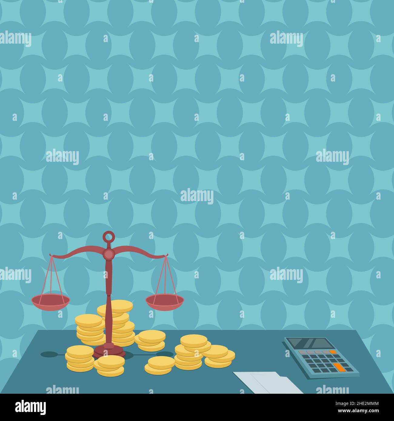 Table counting coins Stock Vector Images - Alamy