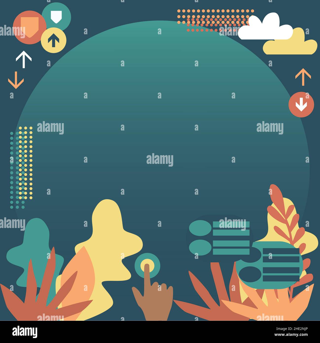 Palm tapping Stock Vector Images - Alamy