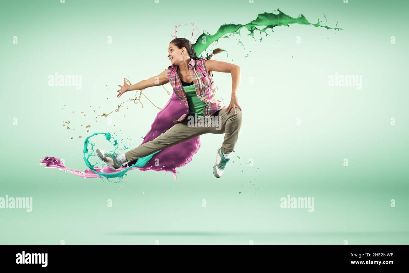 Dancer in jump Stock Photo - Alamy