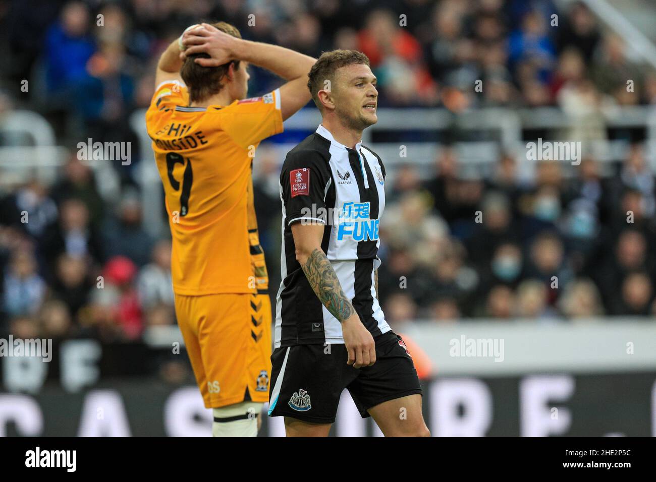 Kieran Trippier #15 of Newcastle United during the game in Newcastle ...
