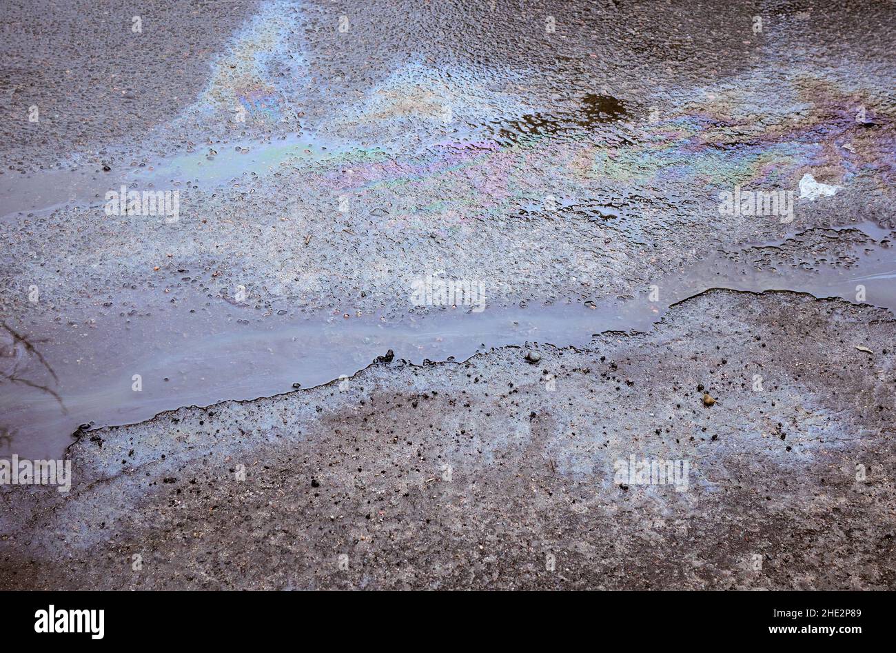 Oil puddle drain hi-res stock photography and images - Alamy