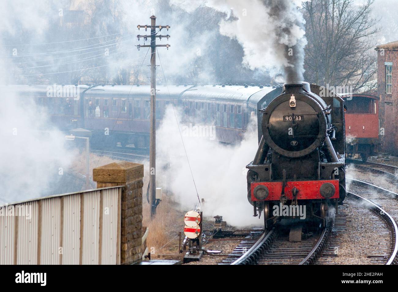 Wd 90733 steam locomotive hi-res stock photography and images - Alamy