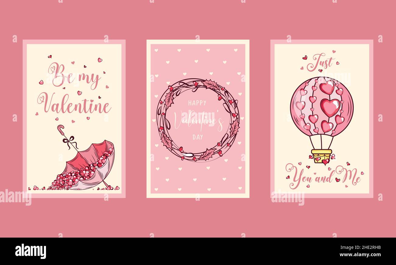 Boho Valentines Day Stock Vector Images - Alamy