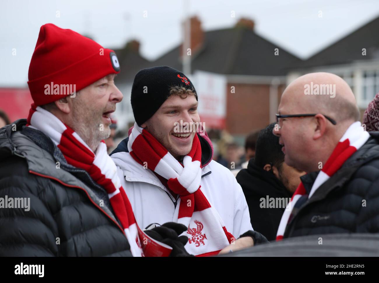 Kidderminster harriers fans ahead fa cup hi-res stock photography and ...
