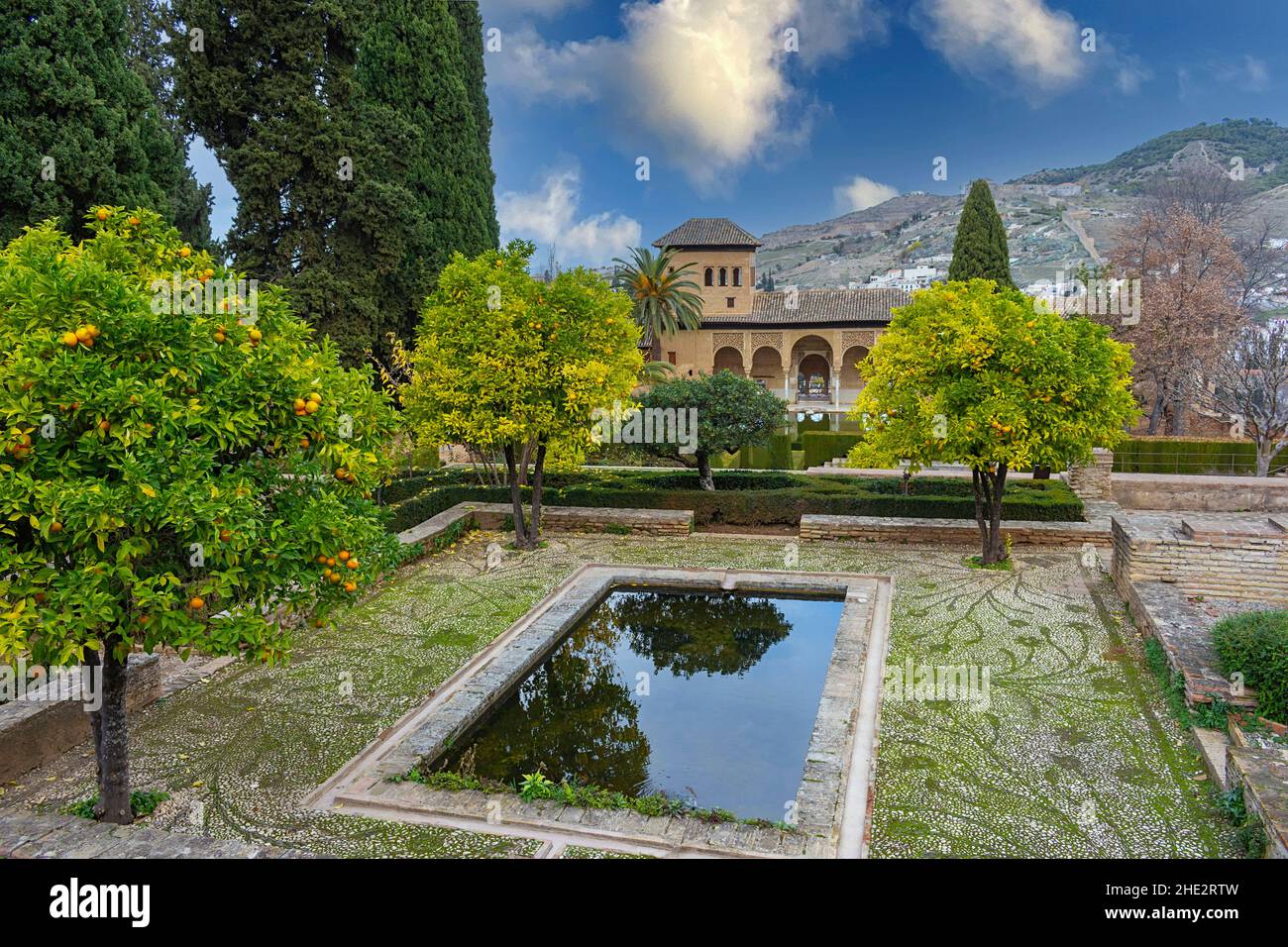 GRANADA ANDALUCIA SPAIN ALHAMBRA THE PARTAL PALACE El Palacio del ...