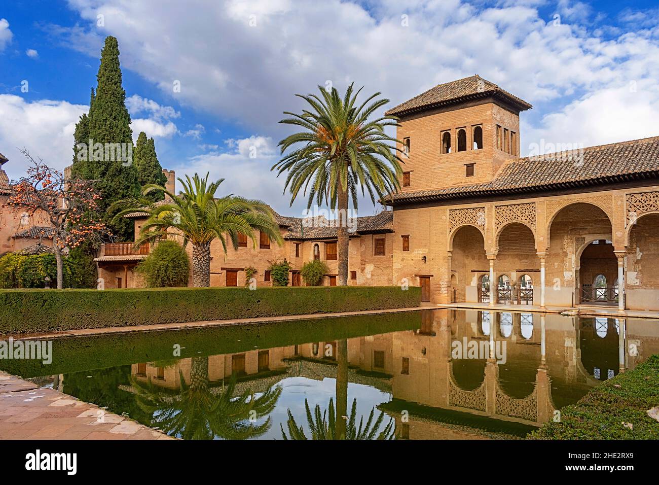 GRANADA ANDALUCIA SPAIN ALHAMBRA THE PARTAL PALACE El Palacio del ...