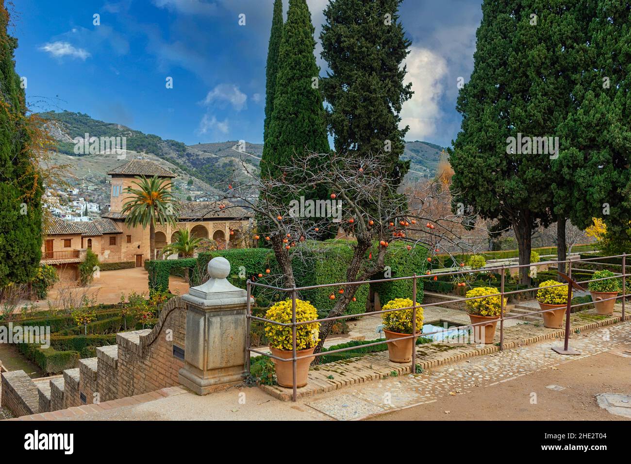 GRANADA ANDALUCIA SPAIN ALHAMBRA THE PARTAL PALACE El Palacio del ...