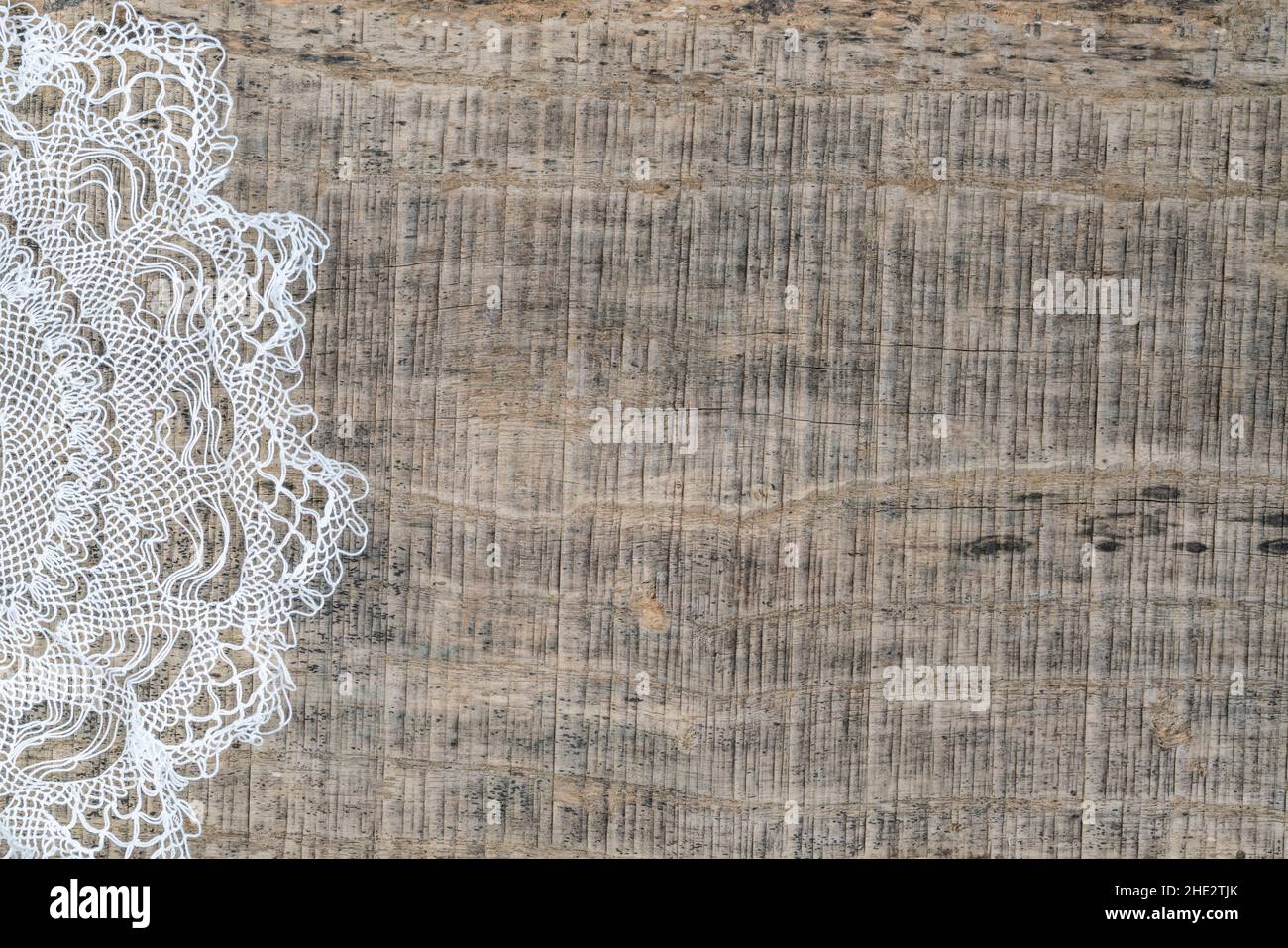 Wood And Lace Blank Background
