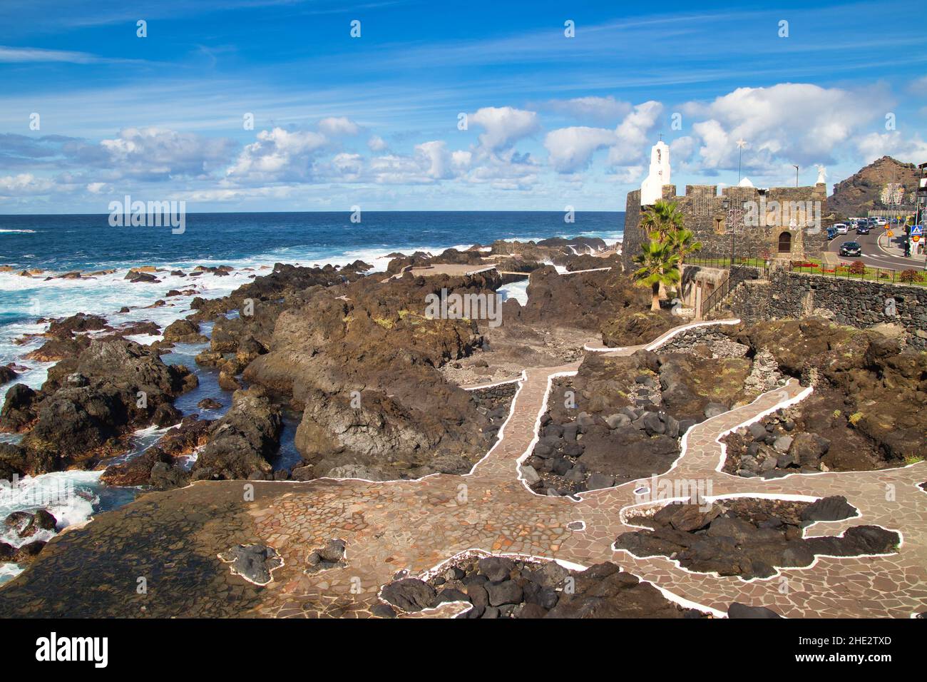Natural lava pool in Tenerife Stock Photo - Alamy