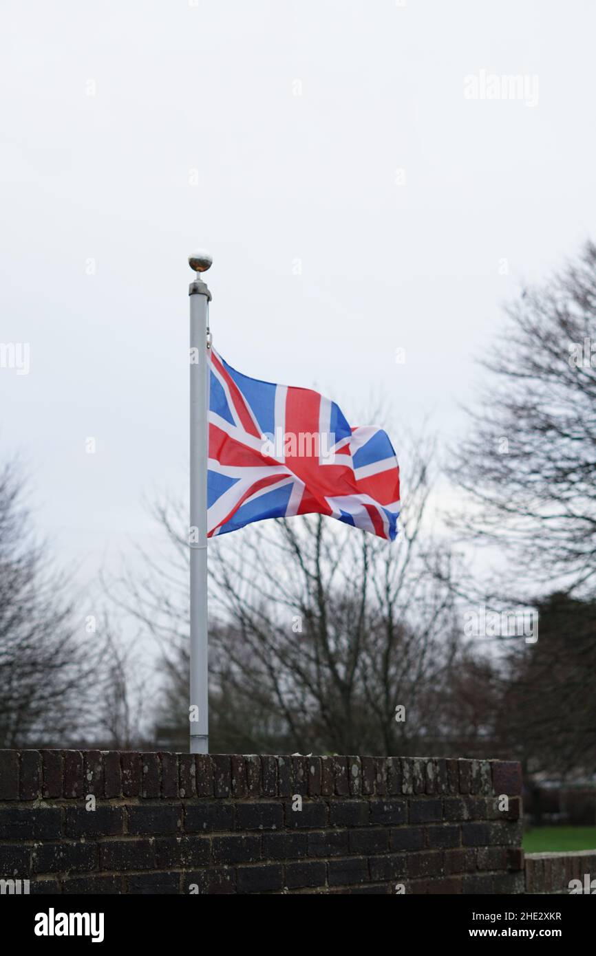 British Flag On White Pole High Resolution Stock Photography and Images ...
