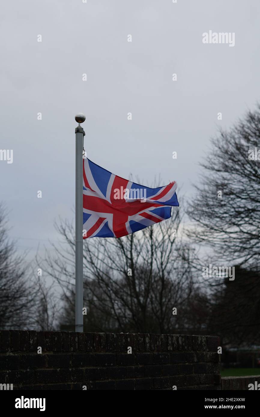 British Flag On White Pole High Resolution Stock Photography and Images ...