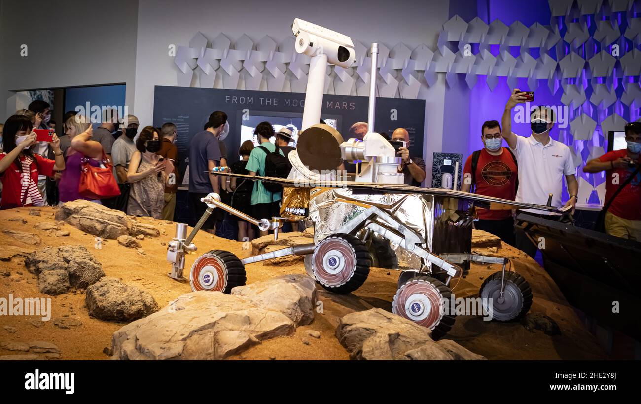 Mars rover at Expo 2020, USA pavilion at Expo 2020 Stock Photo - Alamy