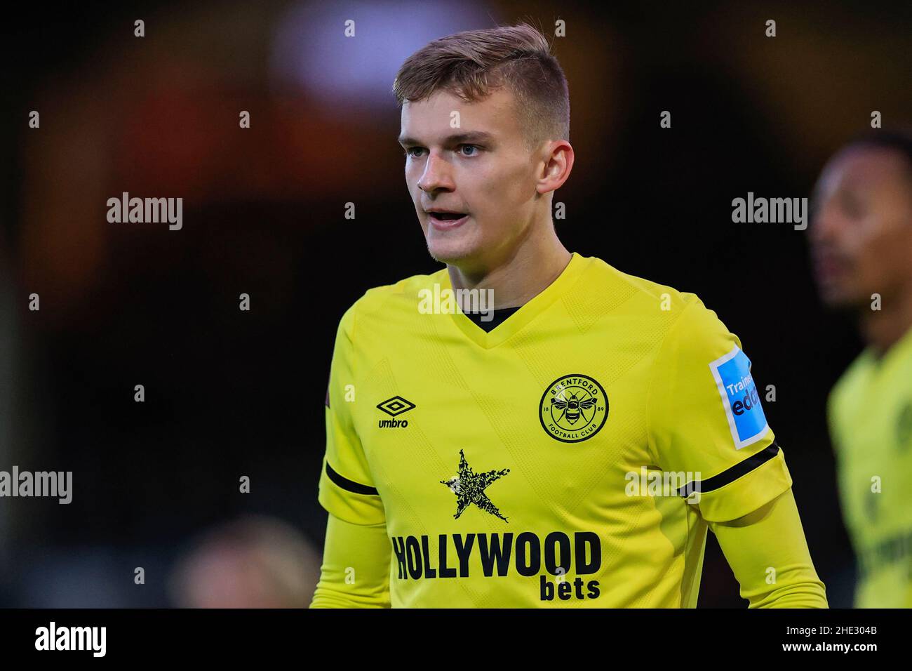 Marcus Forss #9 of Brentford Stock Photo - Alamy
