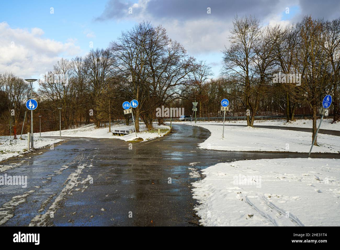 Conflicting Traffic Signs High Resolution Stock Photography and Images ...