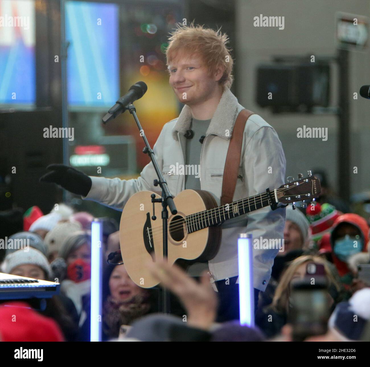 New York - NY - 20211209 Ed Sheeran performs on stage at the Citi ...