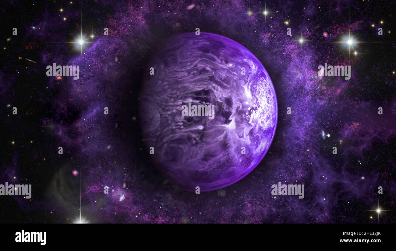 Alien planet in space. Elements of this image furnished by NASA Stock ...