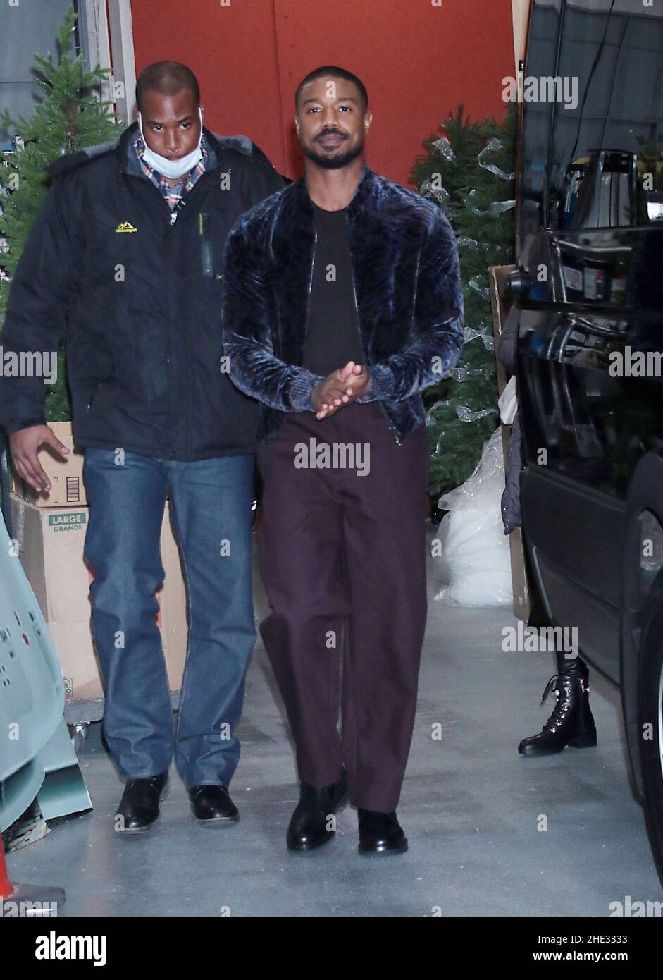New York - NY - 20211209-Michael B. Jordan and Bridget Moynahan Outside ...