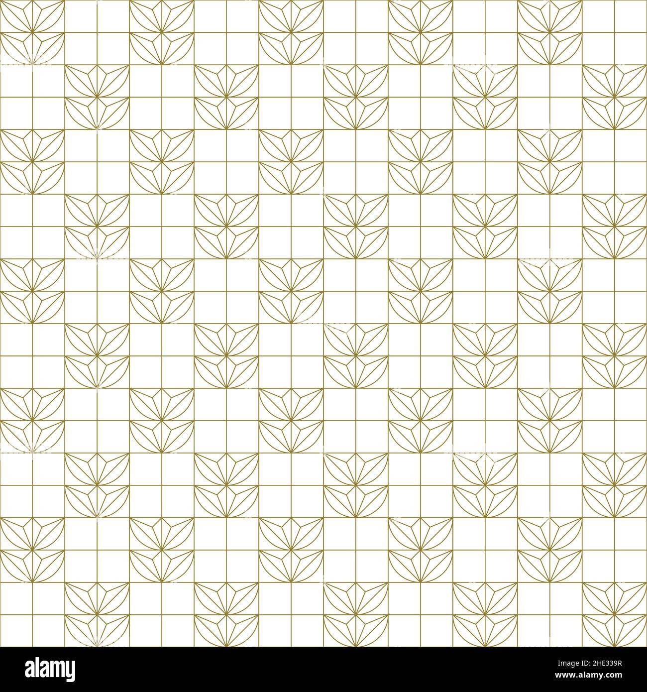 A seamless pattern based on elements of the traditional Japanese craft ...