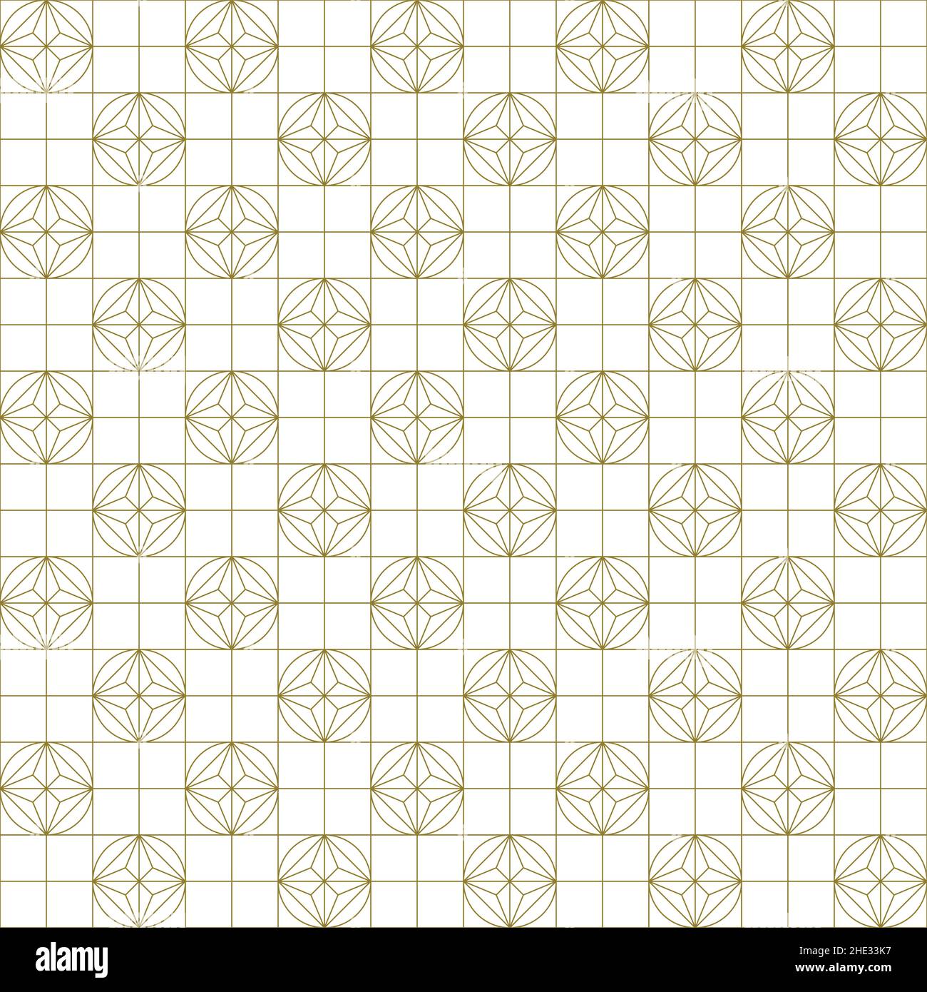 A seamless pattern based on elements of the traditional Japanese craft ...