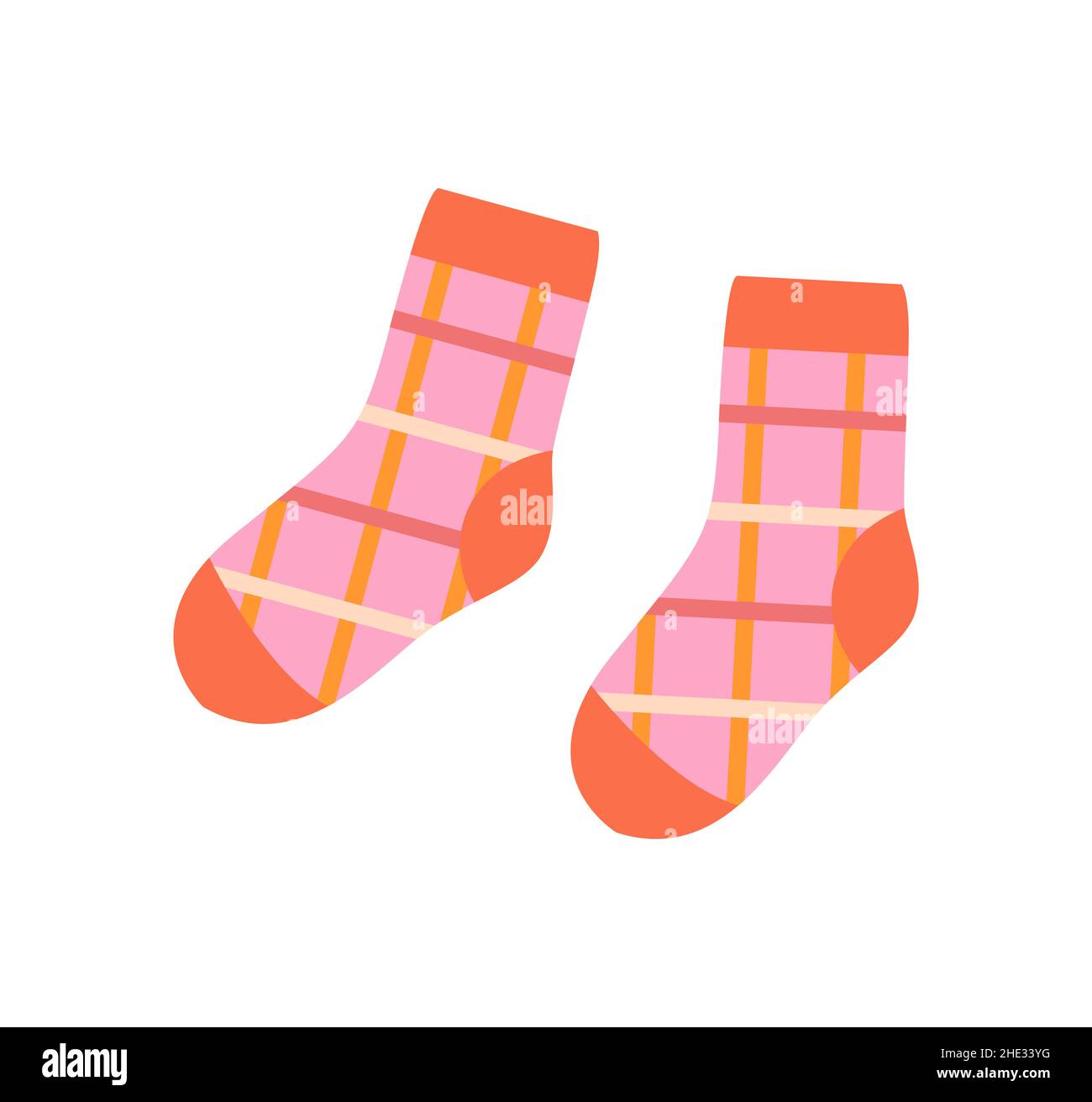 Pink bright socks Stock Vector Image & Art - Alamy