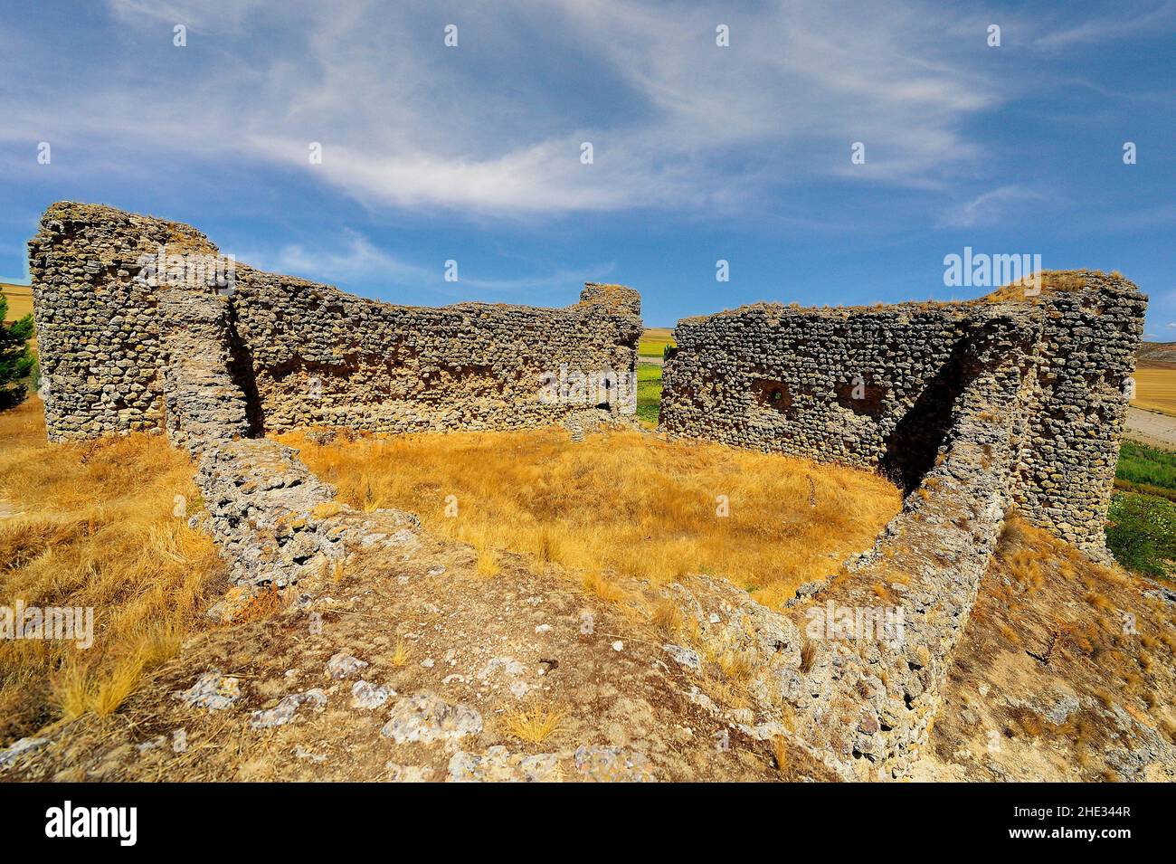 Castle of Fuentes in the Sierra de Almenara, Cuenca - Spain Stock Photo ...