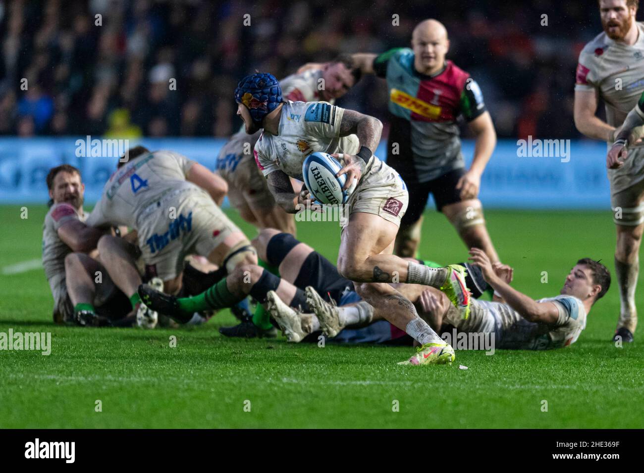 LONDON, UNITED KINGDOM. 08th, Jan 2022. Jack Nowell Exeter Chiefs ...