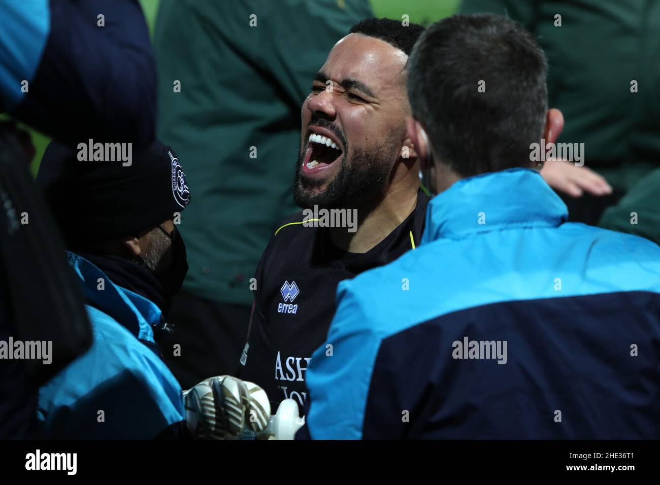 Queens Park Rangers' goalkeeper Jordan Archer receives medical ...