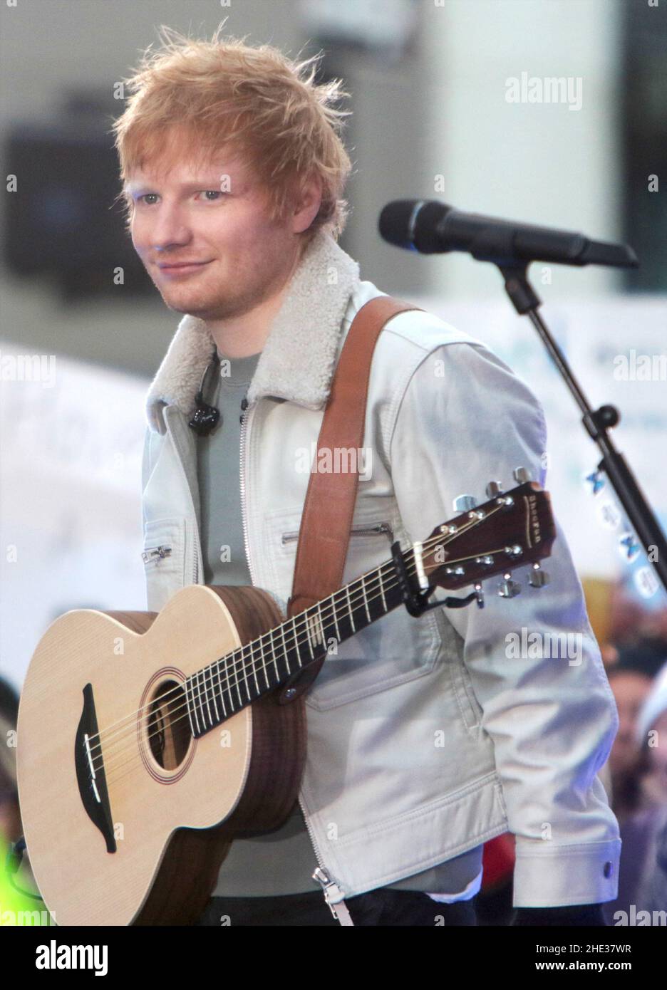 New York - NY - 20211209 Ed Sheeran performs on stage at the Citi ...