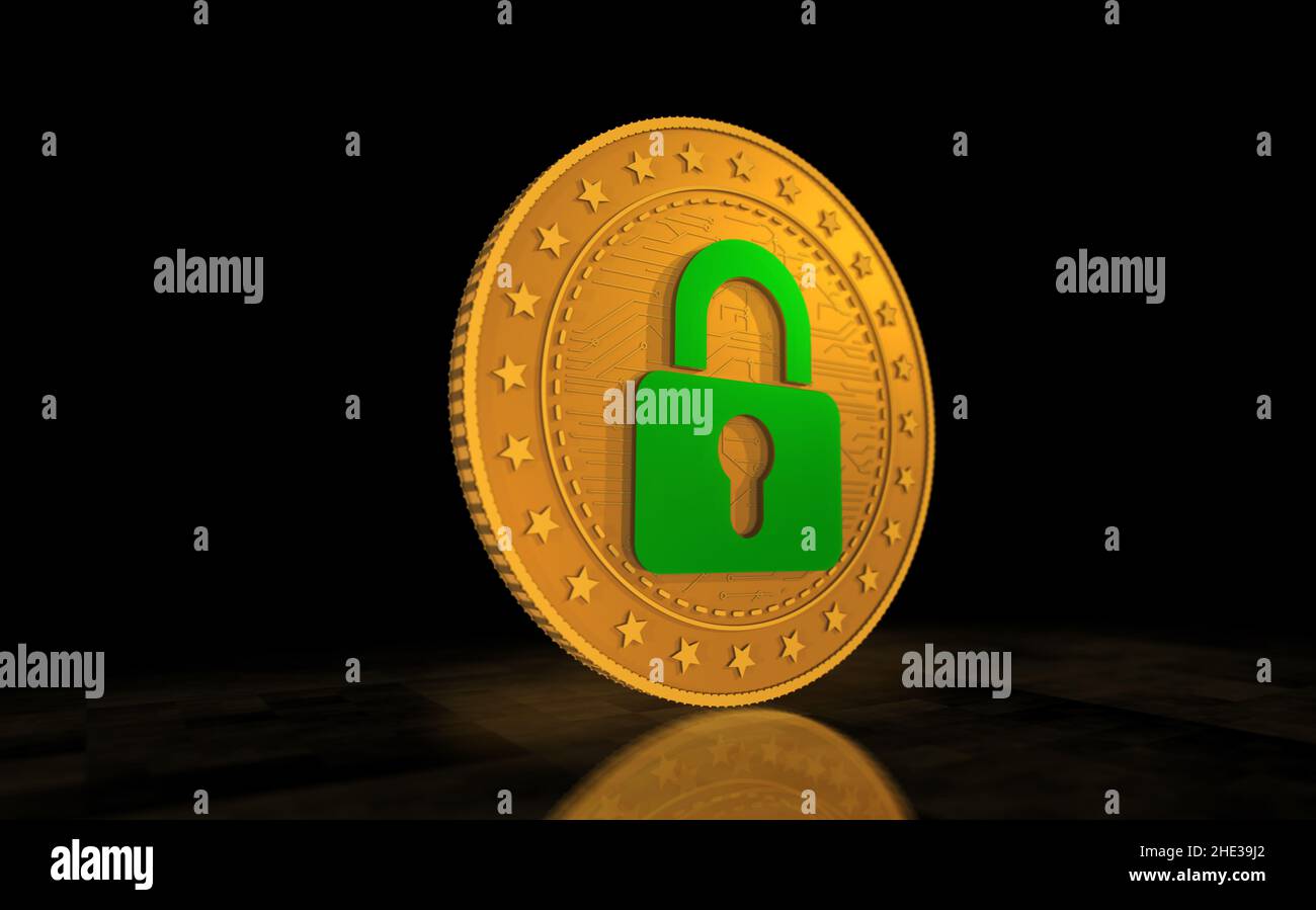 Cyber security, protection, cryptocurrency and secure payment with ...