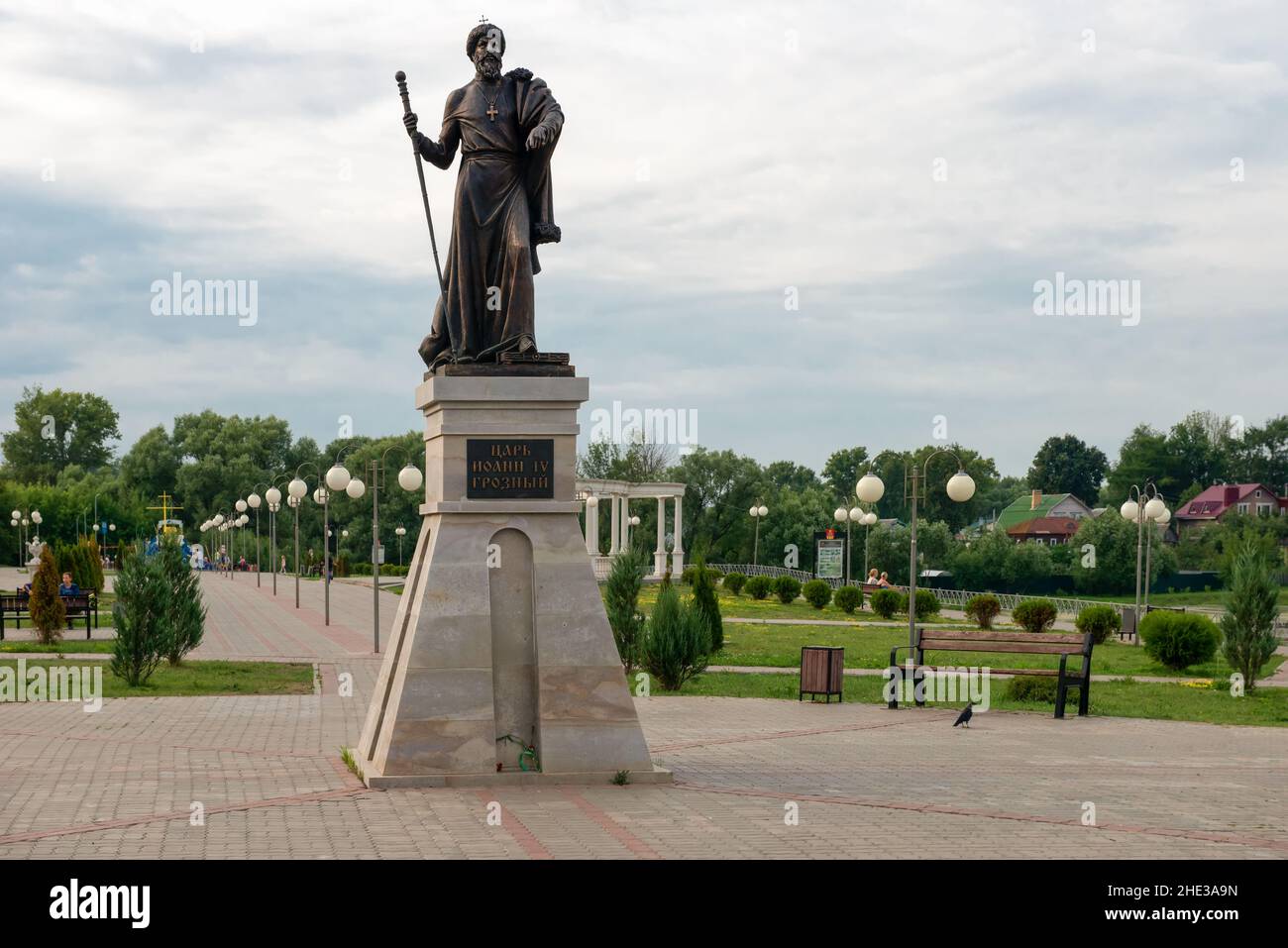 Alexandrov, Russia - AUGUST 10, 2021. Monument to the Russian Tsar Ivan ...