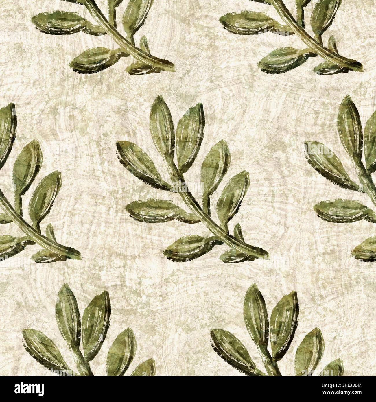 Desert plant on sand texture seamless raster pattern. Organic succulent ...