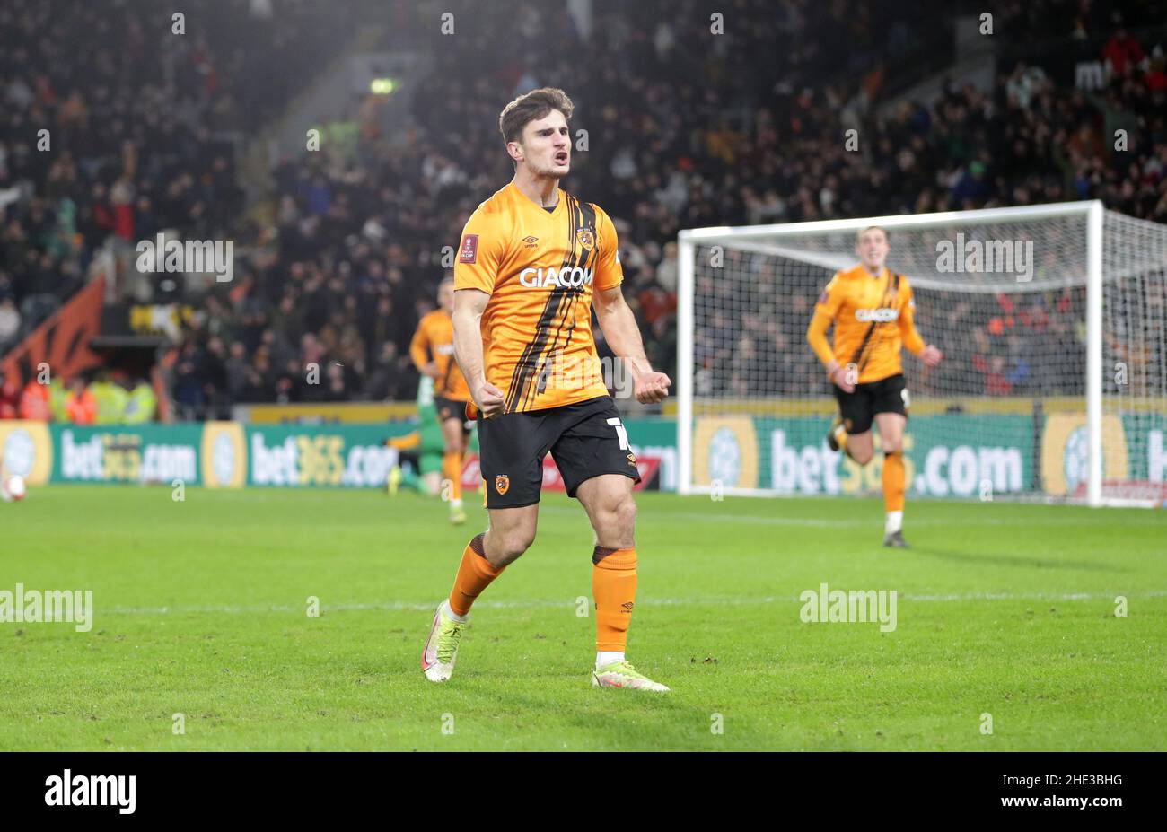 Hull City's Ryan Longman celebrates scoring their side's second goal of ...
