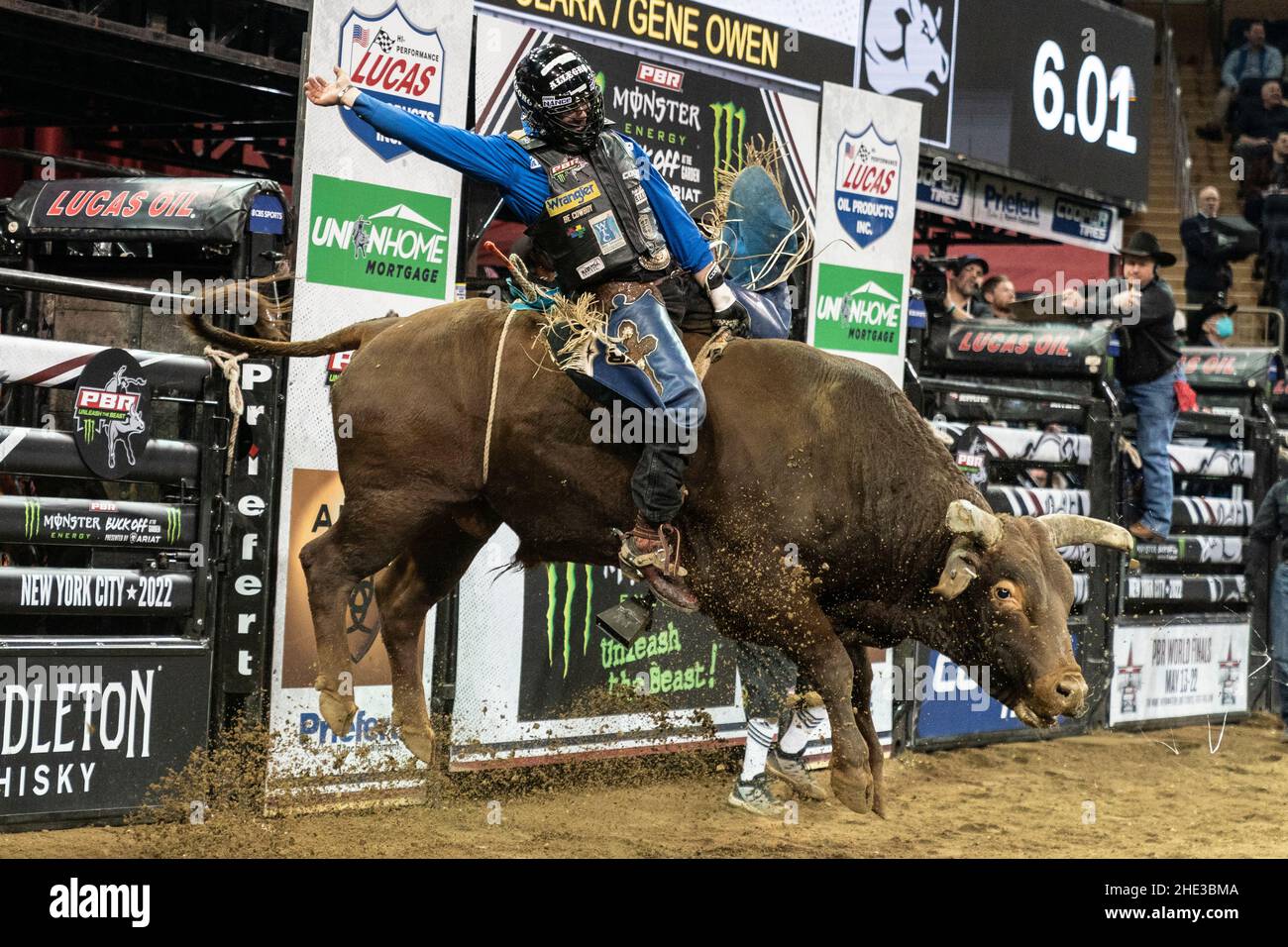 New York, NY - January 7, 2022: Cody Nance of Paris, Tennessee rides a ...