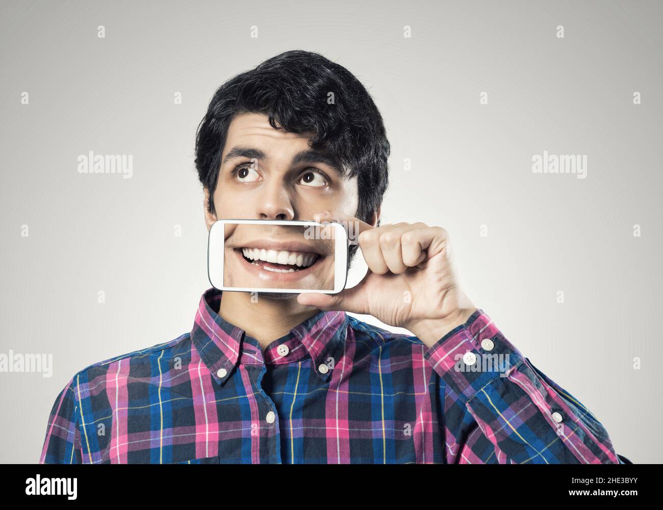 Man with mobile phone Stock Photo - Alamy