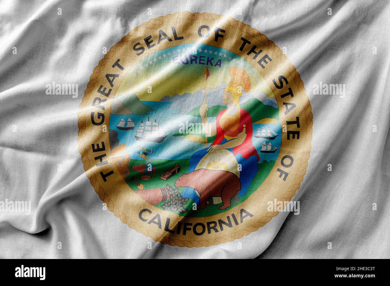 Flag of the california seal hi-res stock photography and images - Alamy