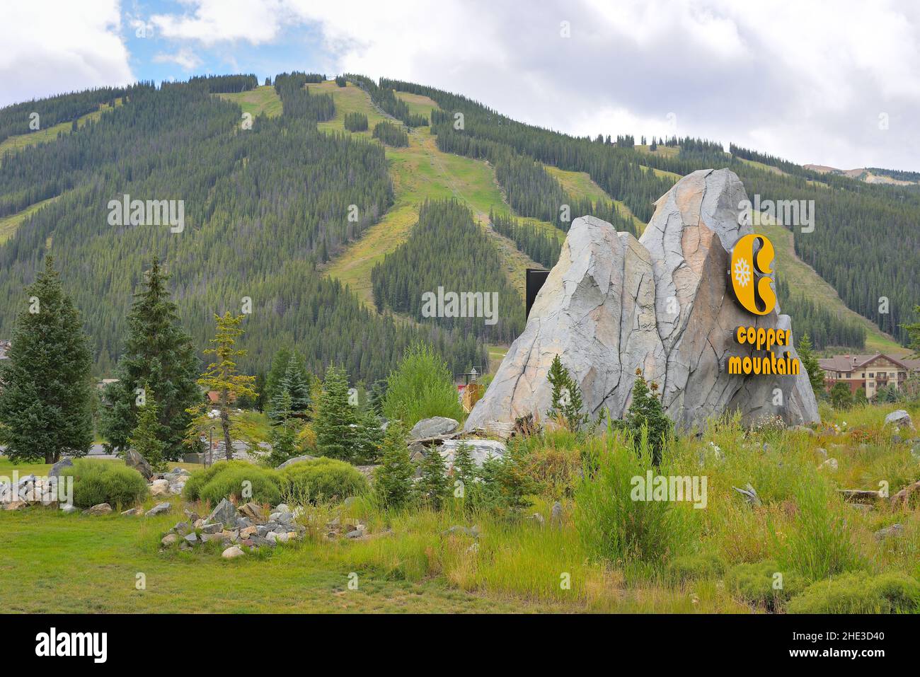 The Copper Mountain ski resort, Summit County CO Stock Photo - Alamy