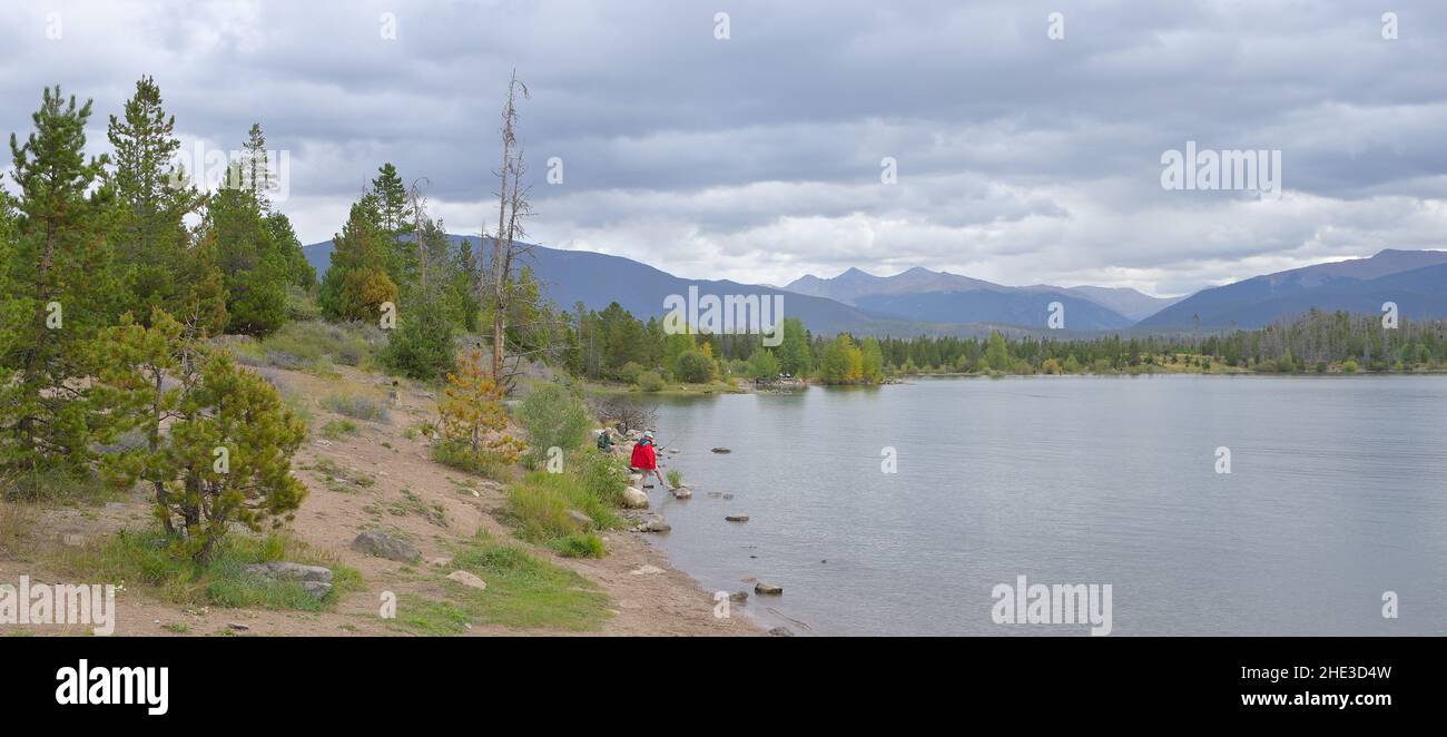 Lake Dillon in early fall, Summit County CO Stock Photo - Alamy