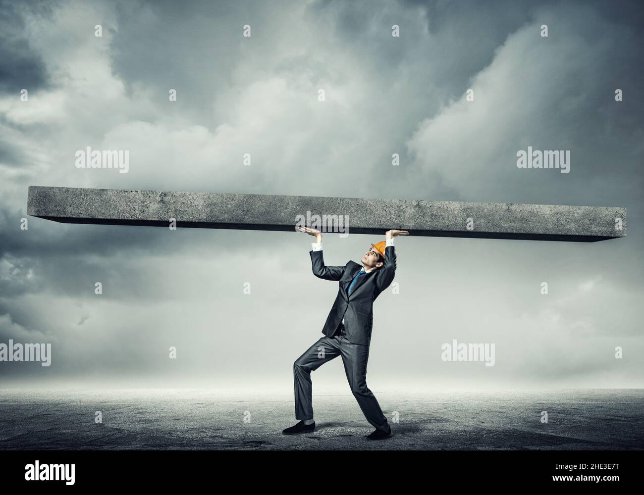 Hard construction work Stock Photo - Alamy