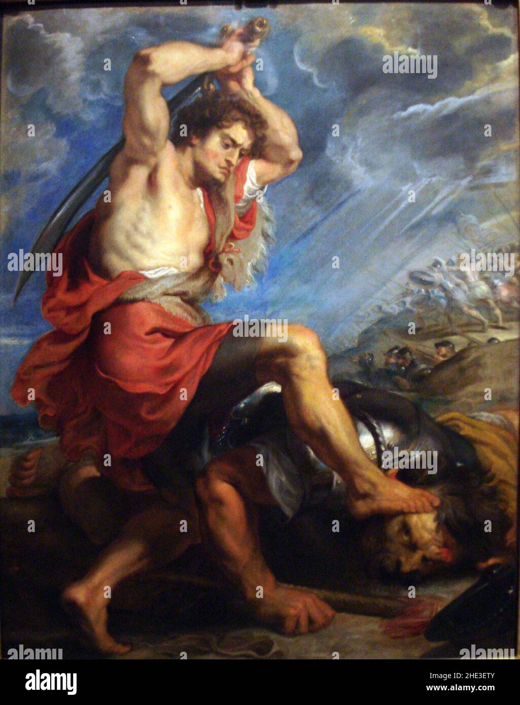 David Slaying Goliath by Peter Paul Rubens Stock Photo - Alamy
