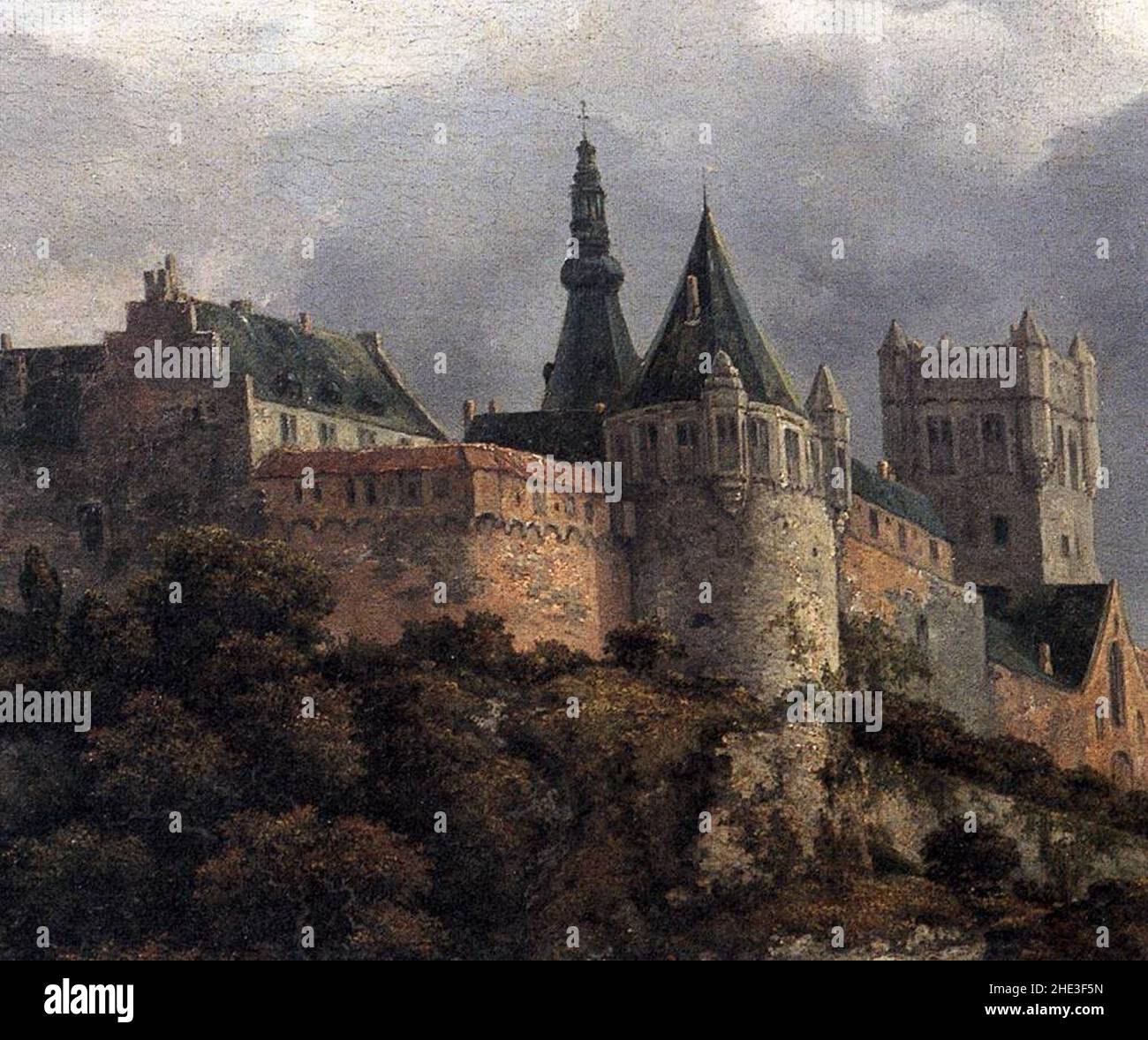 Jacob Isaacksz. van Ruisdael - Bentheim Castle (detail Stock Photo - Alamy