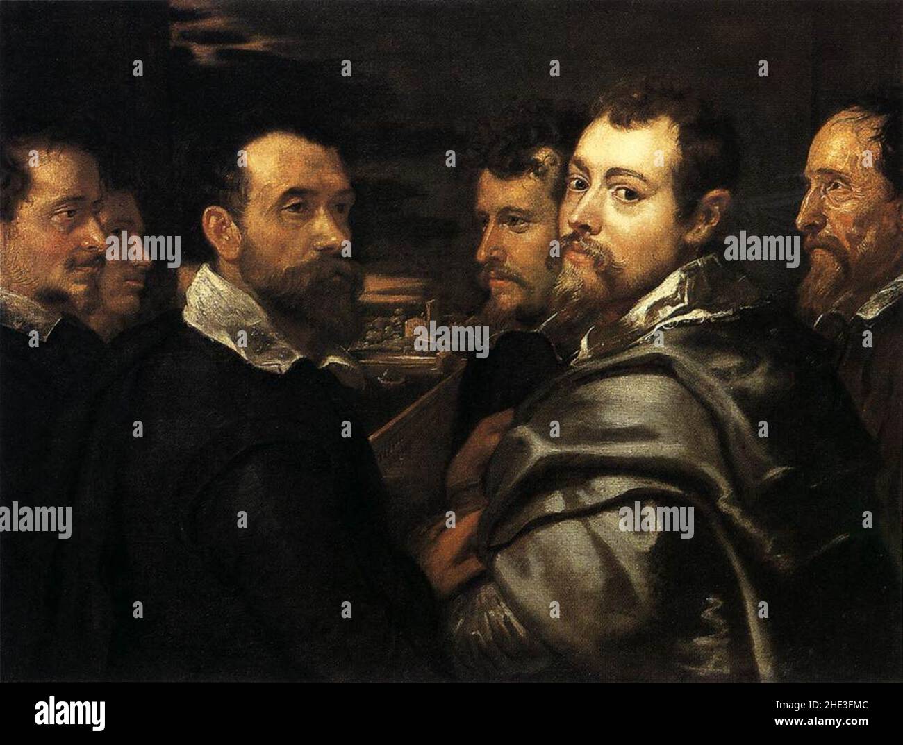 Peter Paul Rubens - Self-Portrait in a Circle of Friends from Mantua ...