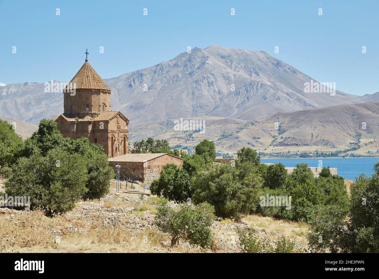 The Cathedral of the Holy Cross on Akdamar Island, Lake Van, Turkey ...
