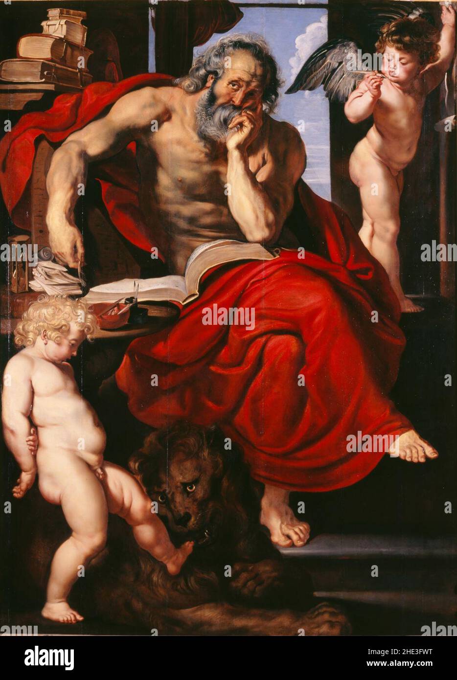 Peter Paul Rubens-Der Heilige Hieronymus Stock Photo - Alamy