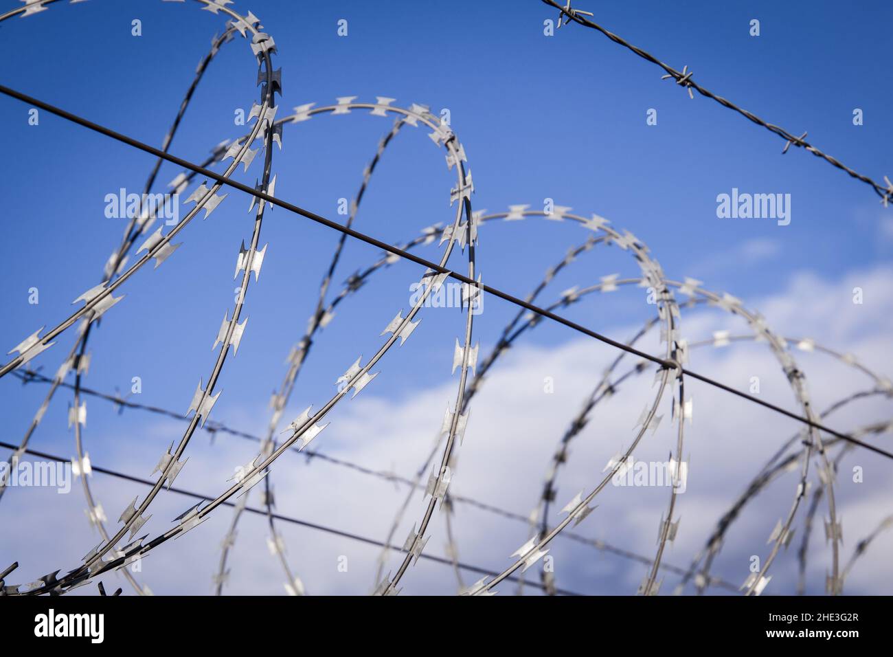 Prison wire gate hi-res stock photography and images - Alamy