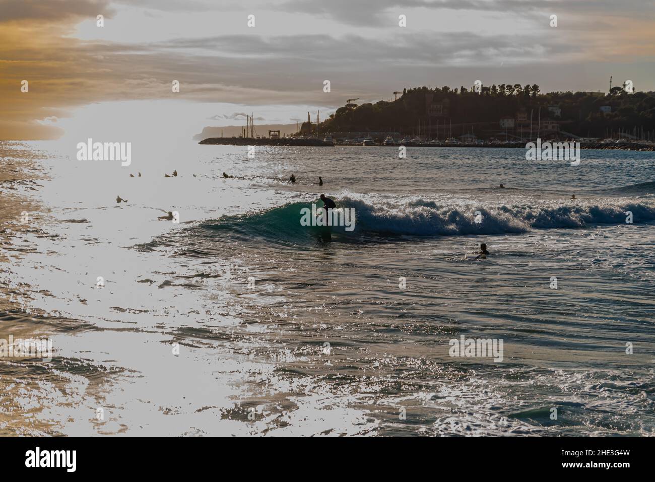Varazze, a municipality in the Beigua park, overlooking the Ligurian ...